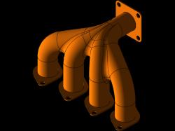 exhaust header design 3D Models | Page 1 | STLFinder