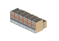 terraced houses 3D Models | Page 1 | STLFinder