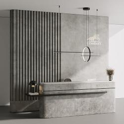 furniture desk reception half circle rfa 3d models | Page 1 | STLFinder