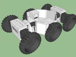 open academic robot kit the sixwheeled wonder a 6 wheel drive robot ...
