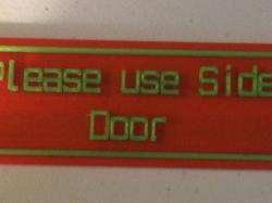 please use side door sign printable 3d models | Page 1 | STLFinder