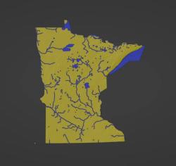 mn with a star on cloquet map no background free 3D Models | Page 1 ...