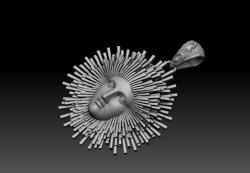 Pendant Sun God 3D print model | Page 1 | STLFinder