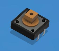 6 x 6mm x 8mm pcb momentary tactile tact push button switch 2 pin di 3D ...