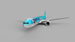 boeing 777 300er commercial aircraft 3d models 【 STLFinder