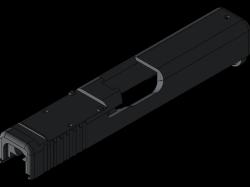 remsport g26 slide with front and rear serrations rmr sight cut 3D ...