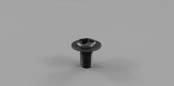 m3 x 30mm flanged hex button head screw with 14mm flange 3D Models ...