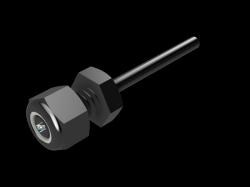 du bro 44 4mm 1 75 x 17 1mm treaded rubber wheels for a 3mm axle 3D ...