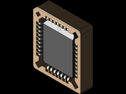 winslow right angle smt 1 27mm pitch ic socket adapter 84 pin male plcc ...