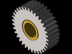 farmall a reverse idler gear bately messes with countershaft gear 3D ...