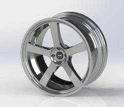 mxfans silver aluminum alloy 5 spoke wheel rims 3D Models | Page 1 ...