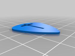 guitar pick template 3D Models | Page 1 | STLFinder