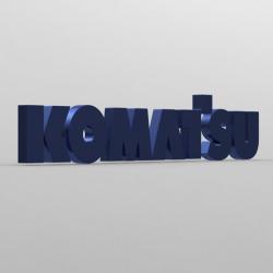komatsu pc20 logo decal 3D Models | Page 1 | STLFinder