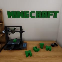 minecraft style font 3D Models | Page 1 | STLFinder