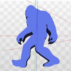 simple bigfoot drawing 3D Models | Page 1 | STLFinder
