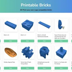 all LEGO® parts and compatible bricks - PrintableBricks - Free 3D Model ...