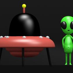 alien ship drawing 3D Models | Page 1 | STLFinder