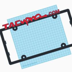 red sparkle license plate frame 3D Models | Page 1 | STLFinder