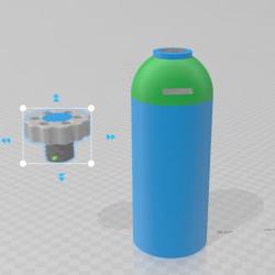 nitrous bottle drawing 3D Models | Page 1 | STLFinder