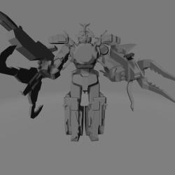 power rangers black and gold megazord 3D Models | Page 1 | STLFinder