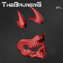 3d print wall light demon oni monster led lamp | Page 1 | STLFinder
