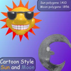 3d sun and moon | Page 1 | STLFinder