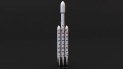 falcon heavy 3d model 【 STLFinder