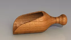 Wooden Salt Spoon - Free 3D Model | STLFinder