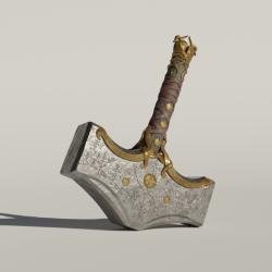 God of War - Thor mjolnir 3D print model - Free 3D Model | STLFinder