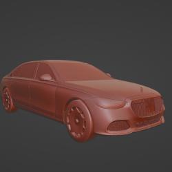 mercedes benz s class maybach paper model template | Page 1 | STLFinder