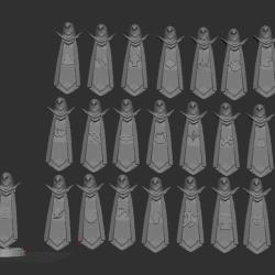 osrs 99 attack cape 3D Models | Page 1 | STLFinder