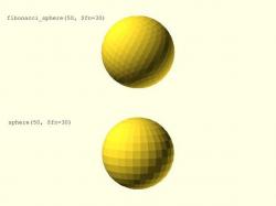 Fibonacci Sphere A Smoother Sphere for OpenSCAD 3D Models | Page 1 | STLFinder