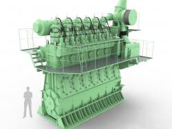 low speed marine diesel engine 6 dkrn 42 136 10 3d models | Page 1 ...