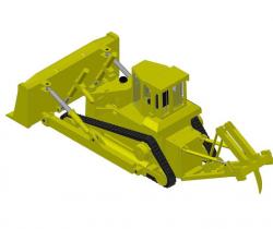 bulldozer d8 3d models 【 STLFinder