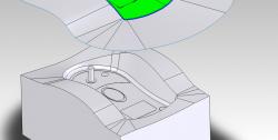 mold under rubber gasket inside computer mouse cleaning rubberized pad ...