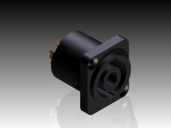 4 pole chassis connector neutrik nl4mp 3d models | Page 1 | STLFinder