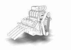 big block hemi v8 with supercharger 3D Models | Page 1 | STLFinder