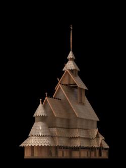 dusek norwegian stave church wood model kit d010 | Page 1 | STLFinder