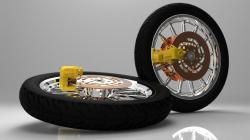 164 dayton front wheel and floater tire pair 3d models 【 STLFinder