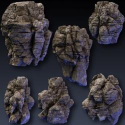 rock face block 3d models 【 STLFinder