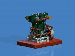 vertical tween steam engine with reverse gear 3D Models | Page 1 ...