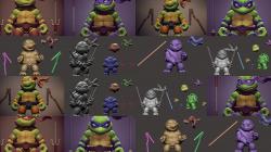 chibi mutant ninja turtles 3D Models | Page 1 | STLFinder