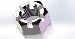 TUERCA CASTILLO GALVANIZADA 78 3d models 【 STLFinder