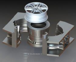 17 aluminum casted wheel and relative mold 3D Models | Page 1 | STLFinder