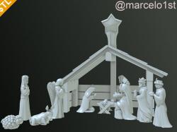 christmas crib 3d print model | Page 1 | STLFinder