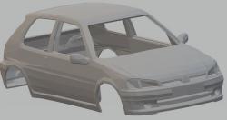 peugeot 106 maxi 252frally car 3d models 【 STLFinder