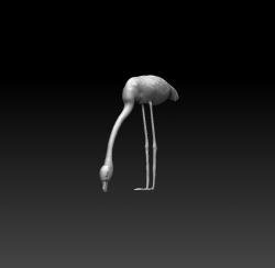 flamingo eating 3d png | Page 1 | STLFinder