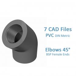 45 degree pvc elbow 3d models 【 STLFinder