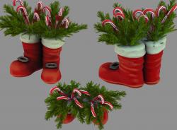santa s boots 3d print model 【 STLFinder