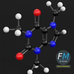 caffeine molecule 3d | Page 1 | STLFinder